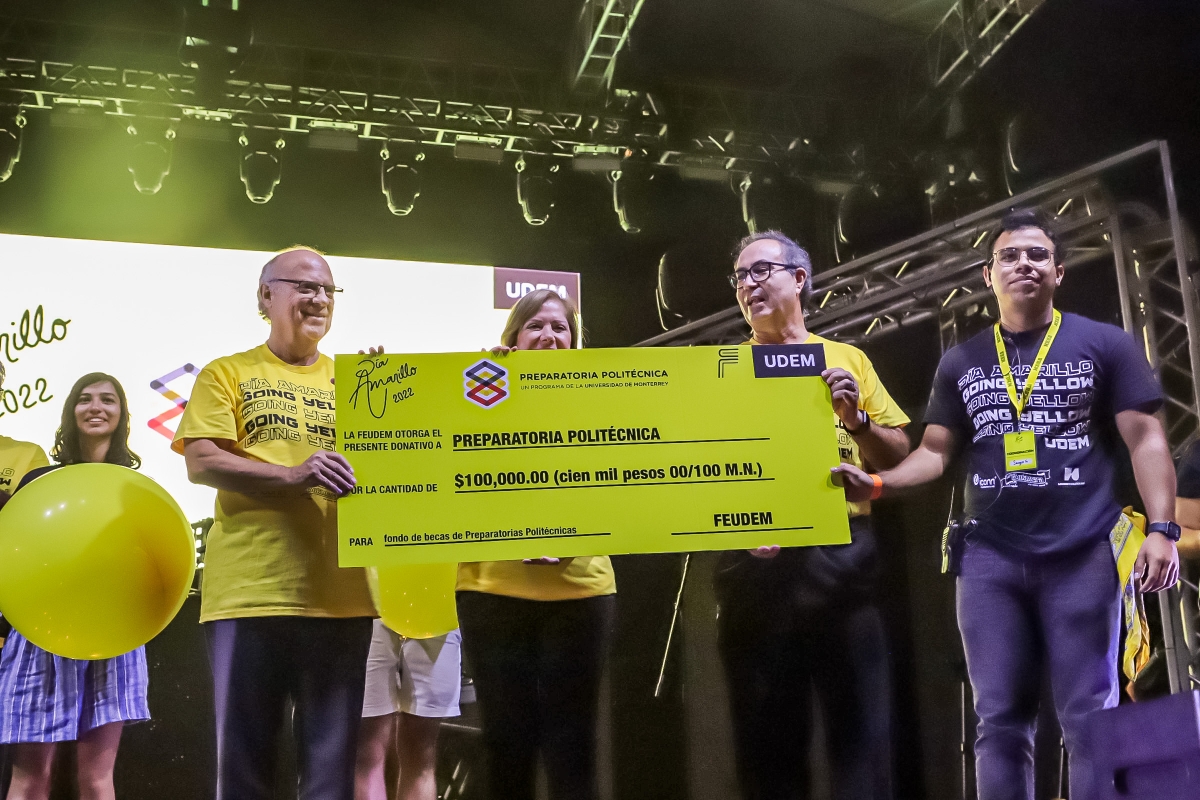 Apoyan fondos de becas de Prepas Politécnicas en Día Amarillo | UDEM